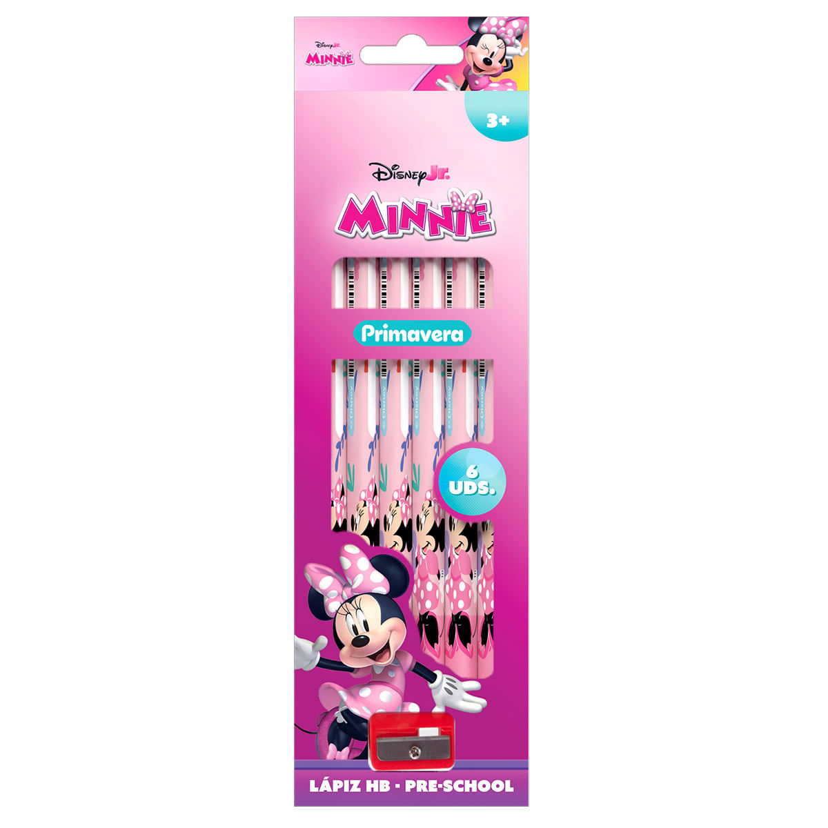 Lápiz Minnie Mouse Pre-School Niña X6